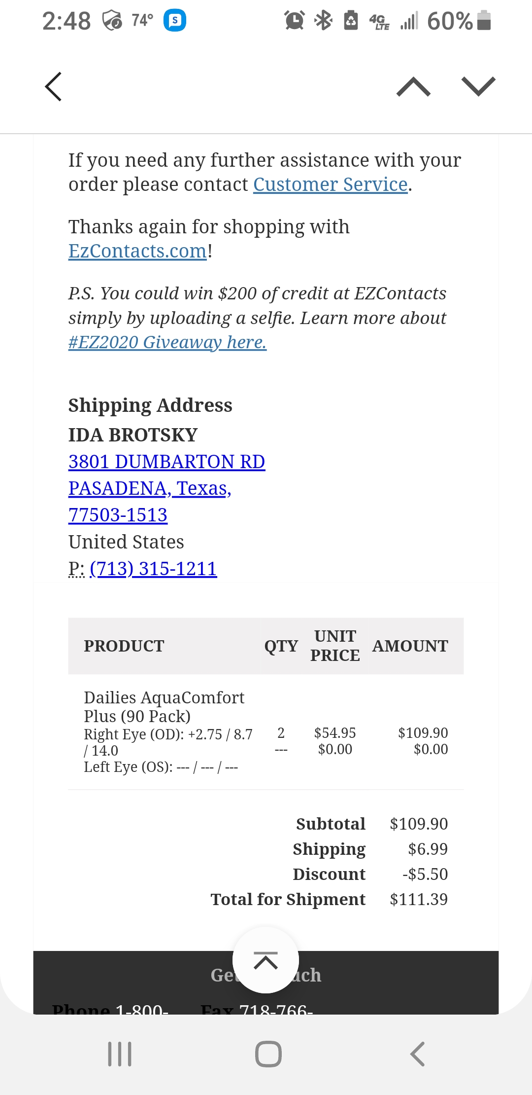 EZContacts Reviews - 277,502 Reviews of Ezcontacts.com | Sitejabber