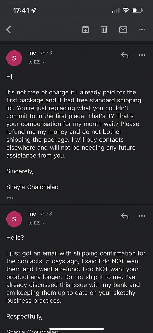 EZContacts Reviews - 277,801 Reviews of Ezcontacts.com | Sitejabber