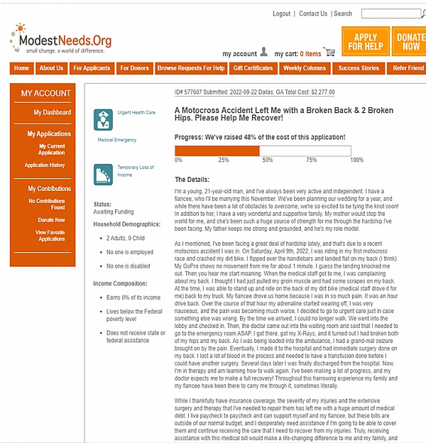 Modest Needs® Reviews - 16 Reviews of Modestneeds.org | Sitejabber