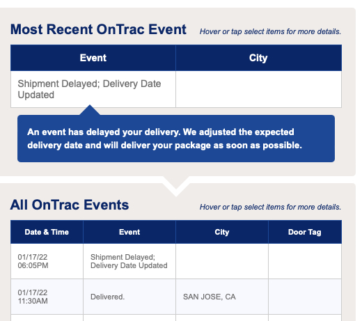 OnTrac Reviews - 818 Reviews of Ontrac.com | Sitejabber