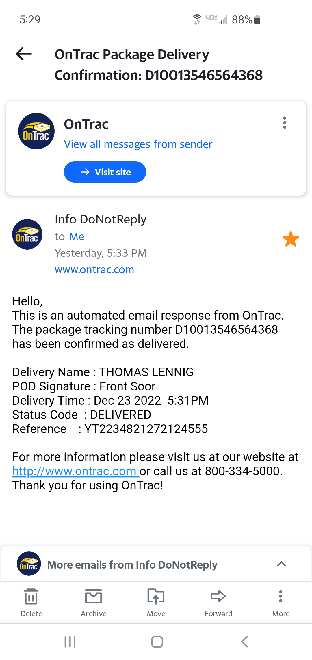 OnTrac Reviews - 859 Reviews of Ontrac.com | Sitejabber