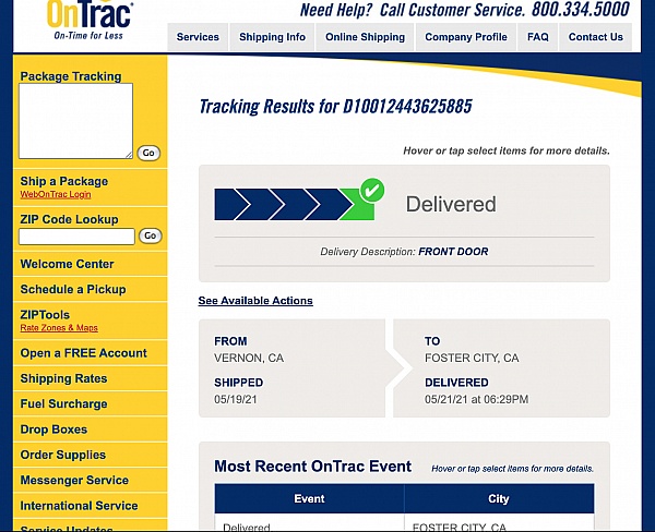 OnTrac Reviews - 468 Reviews of Ontrac.com | Sitejabber