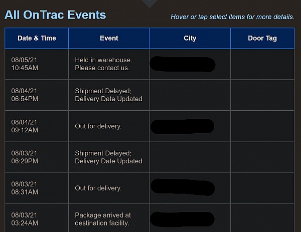 OnTrac Reviews - 468 Reviews of Ontrac.com | Sitejabber