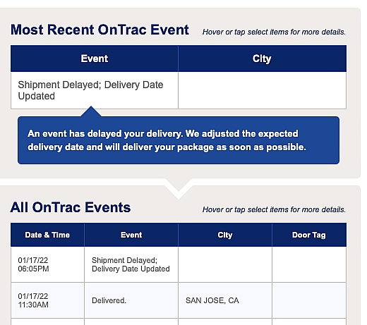 OnTrac Reviews - 809 Reviews of Ontrac.com | Sitejabber