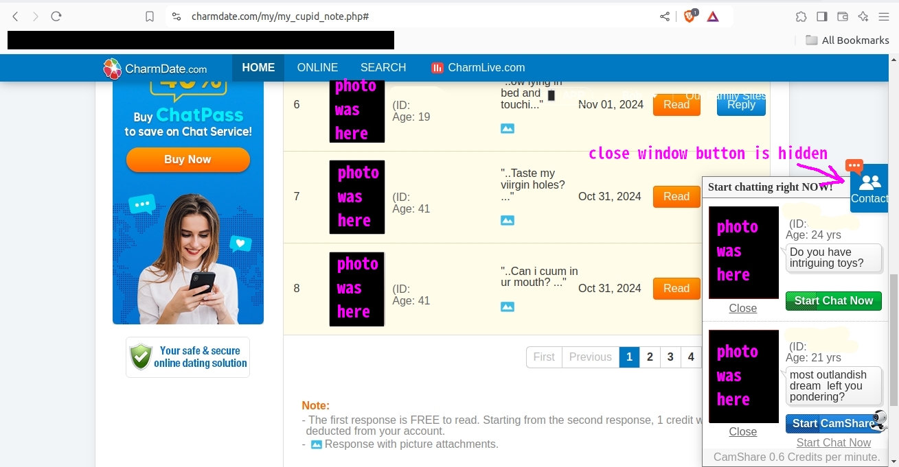 CharmDate Reviews - 693 Reviews of Charmdate.com | Sitejabber