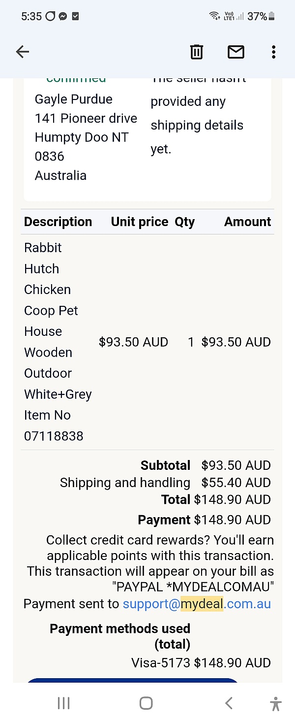 MyDeal AU Reviews - 313 Reviews of Mydeal.com.au | Sitejabber