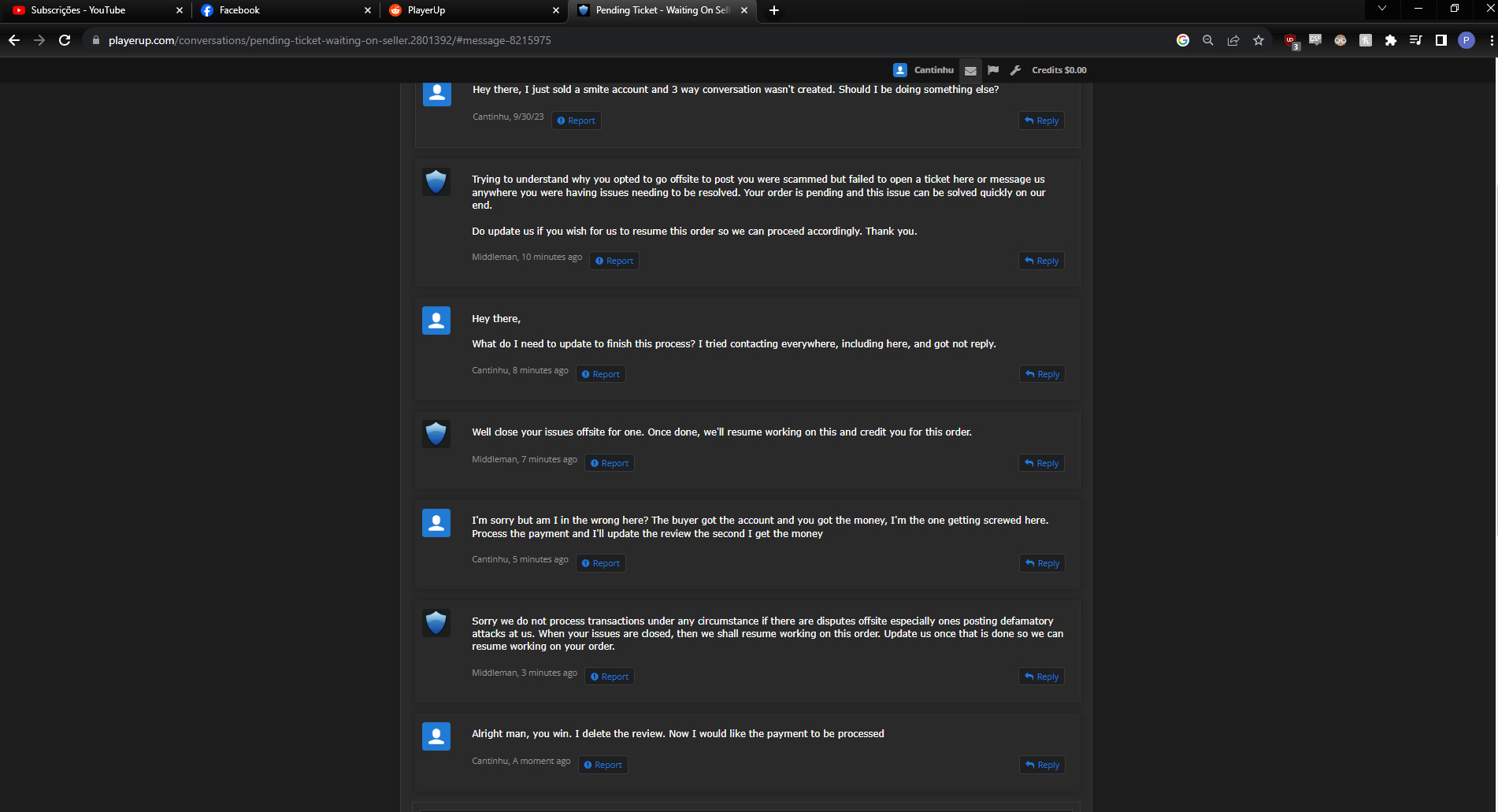 PlayerUp Reviews - 289 Reviews of Playerup.com | Sitejabber