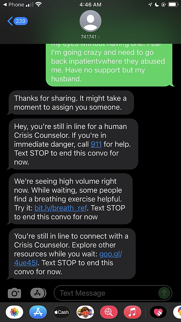 Crisis Text Line Reviews - 72 Reviews of Crisistextline.org | Sitejabber