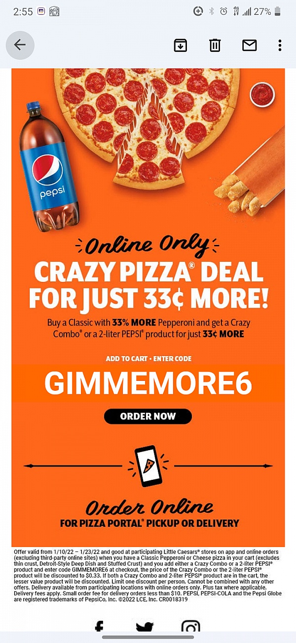 Little Caesars Reviews - 19 Reviews of Littlecaesars.com | Sitejabber