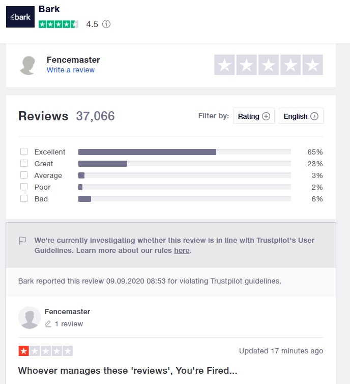 Bark Reviews - 790 Reviews of Bark.com | Sitejabber