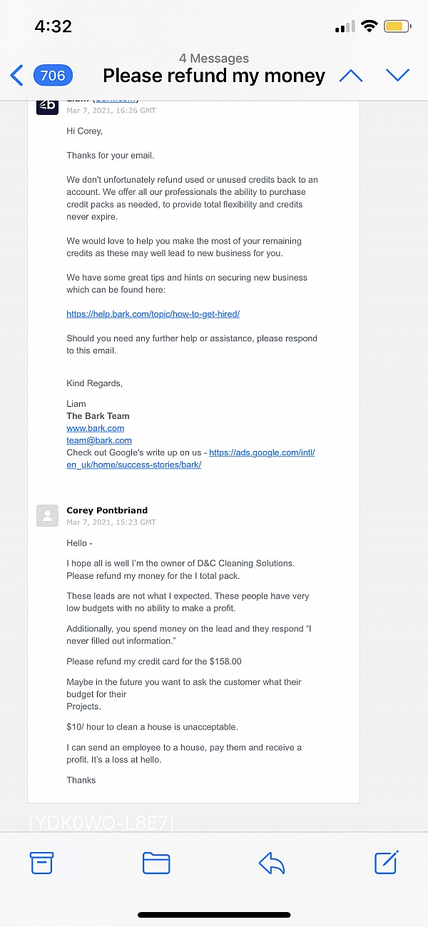 Bark Reviews - 1,072 Reviews of Bark.com | Sitejabber