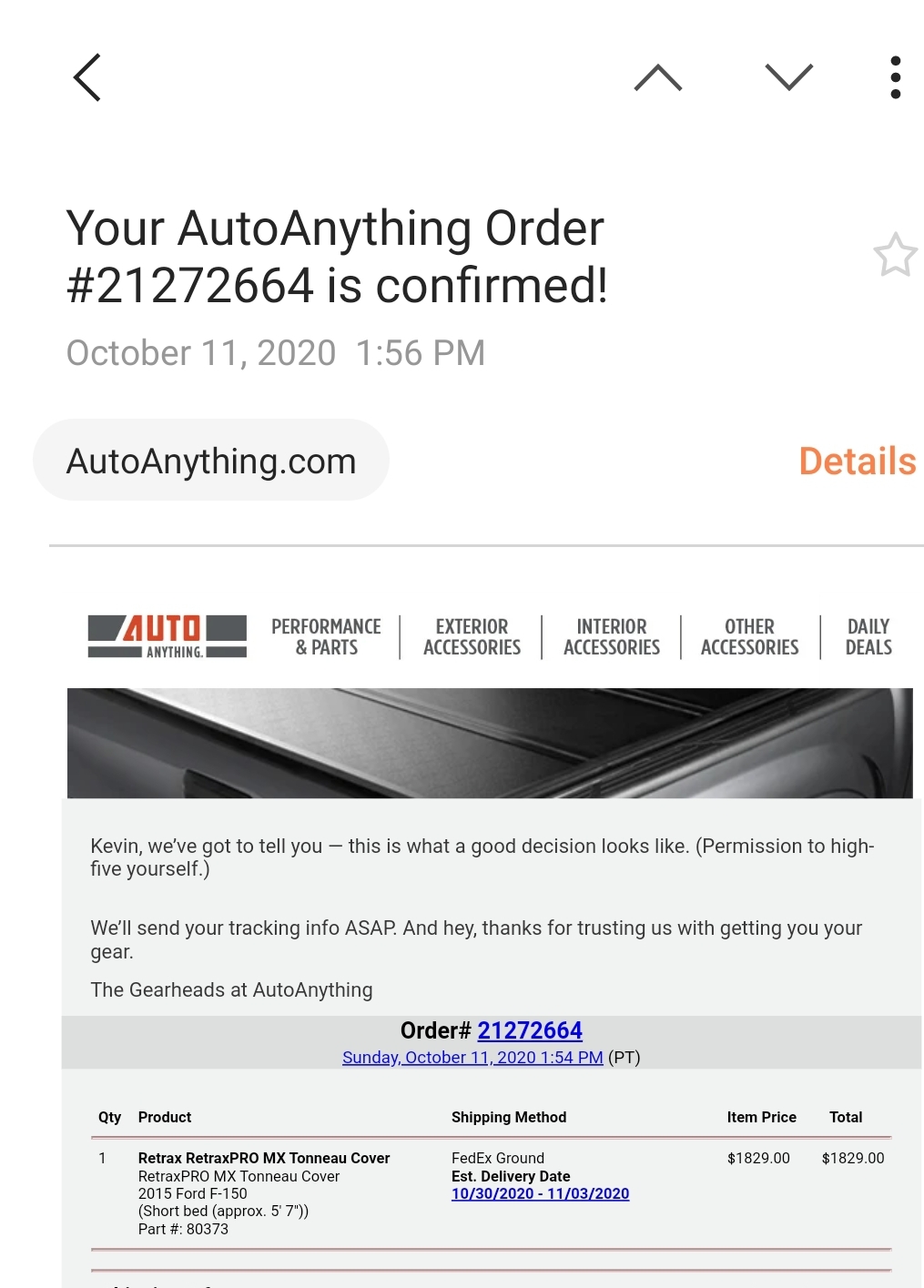 Auto Anything Reviews - 309 Reviews of Autoanything.com | Sitejabber