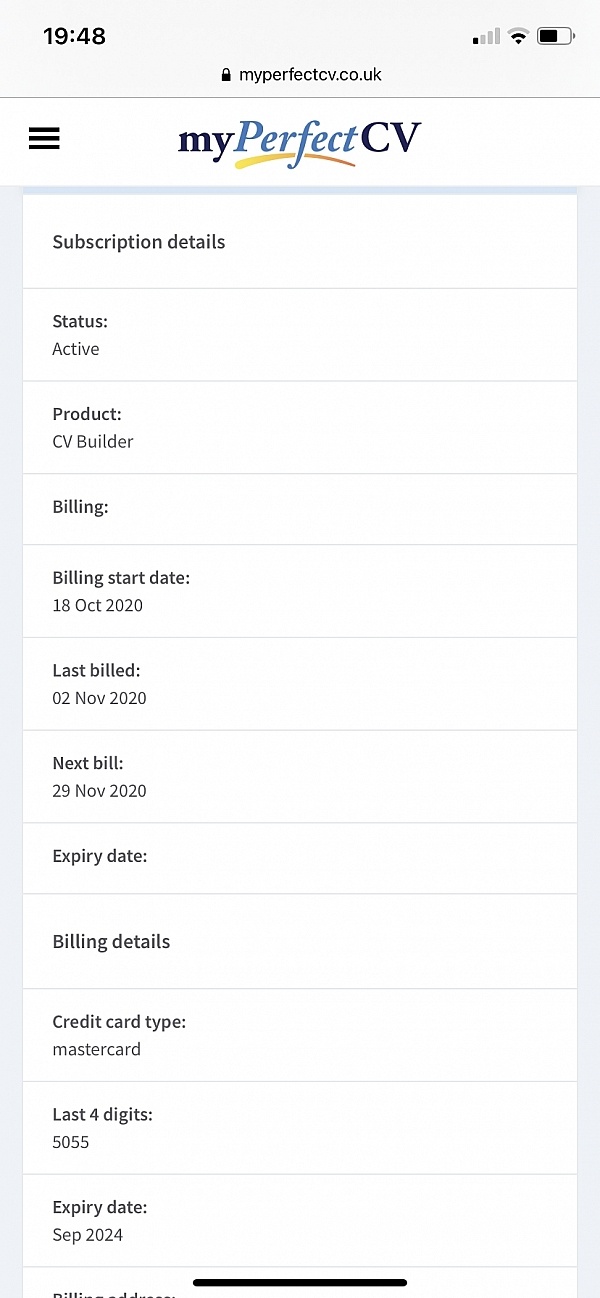 MyPerfectCV Reviews - 357 Reviews of Myperfectcv.co.uk | Sitejabber
