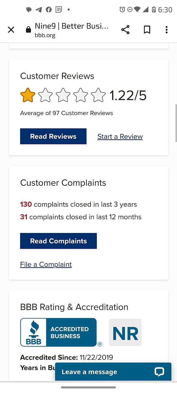 Nine9 Reviews - 187 Reviews of Nine9.com | Sitejabber