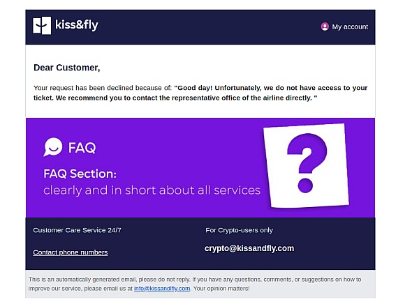 Kiss&Fly Reviews - 348 Reviews of Kissandfly.com | Sitejabber