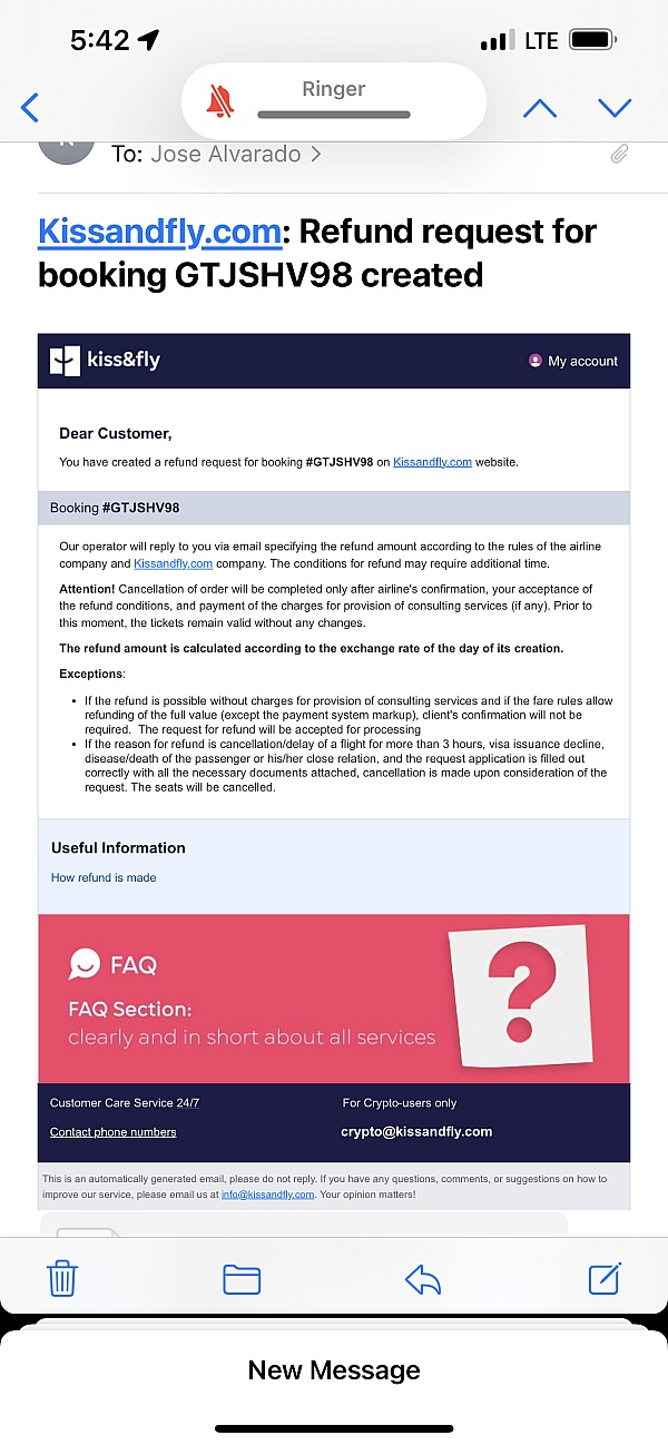 Kiss&Fly Reviews - 371 Reviews of Kissandfly.com | Sitejabber