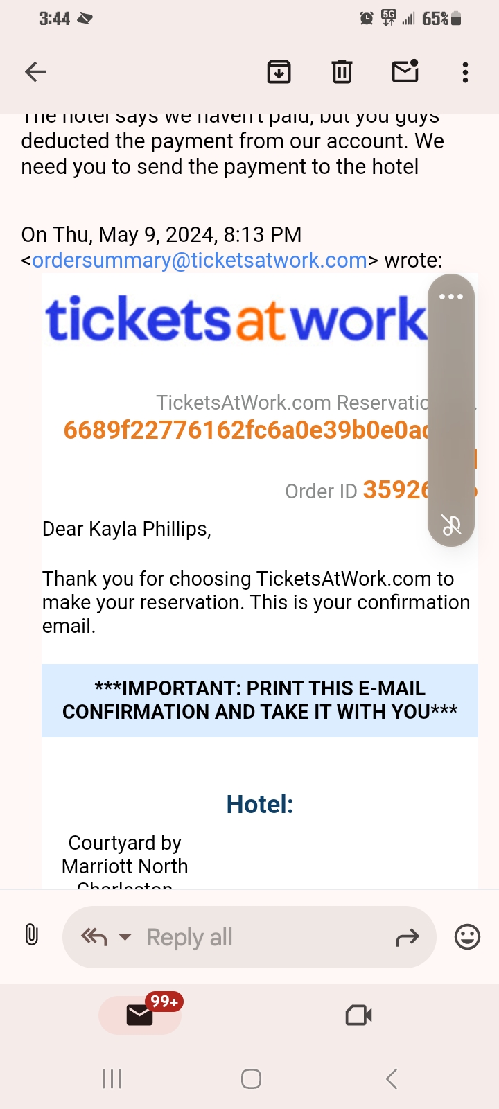 TicketsatWork Reviews - 362 Reviews of Ticketsatwork.com | Sitejabber