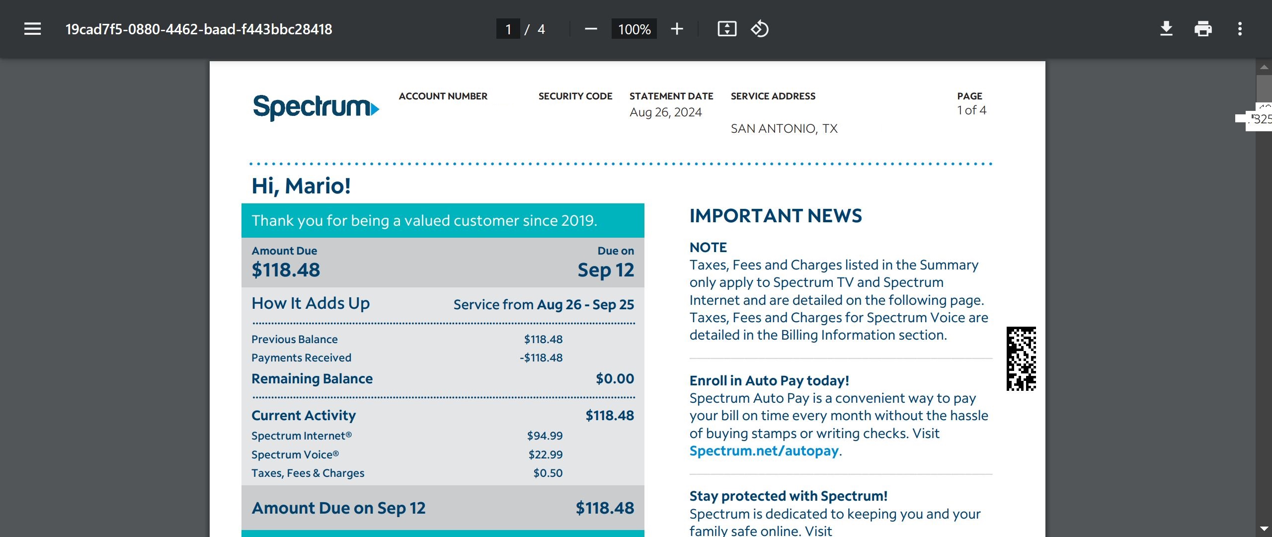 Spectrum.com product 0