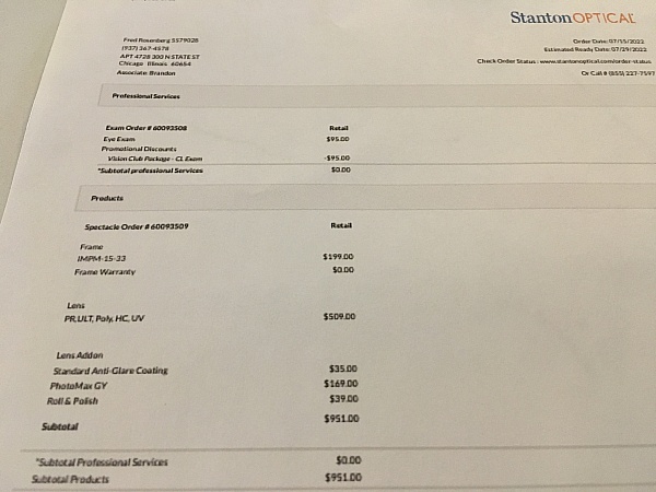 Stanton Optical Reviews - 336 Reviews of Stantonoptical.com | Sitejabber