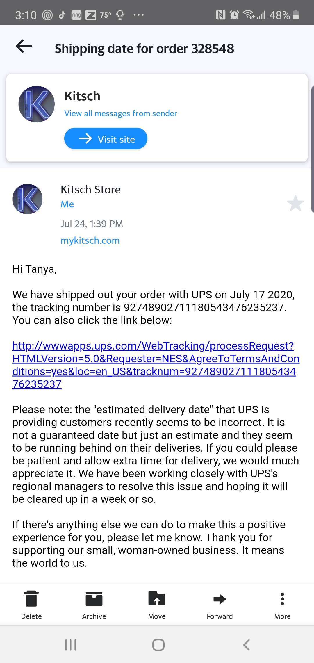 Kitsch Reviews - 191 Reviews of Mykitsch.com | Sitejabber