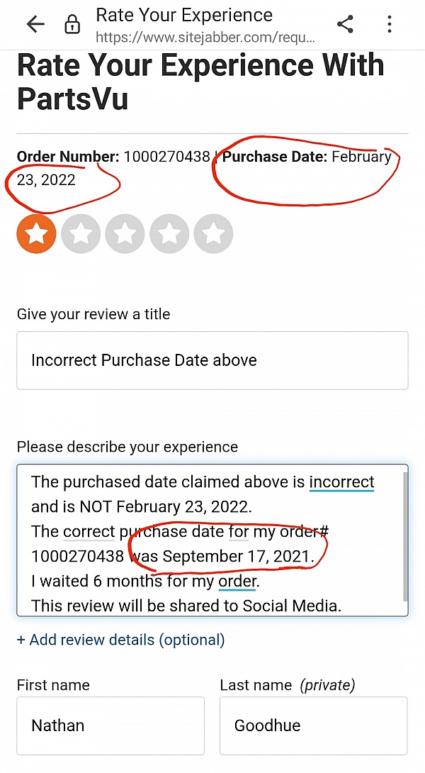 PartsVu Reviews - 2,253 Reviews of Partsvu.com | Sitejabber