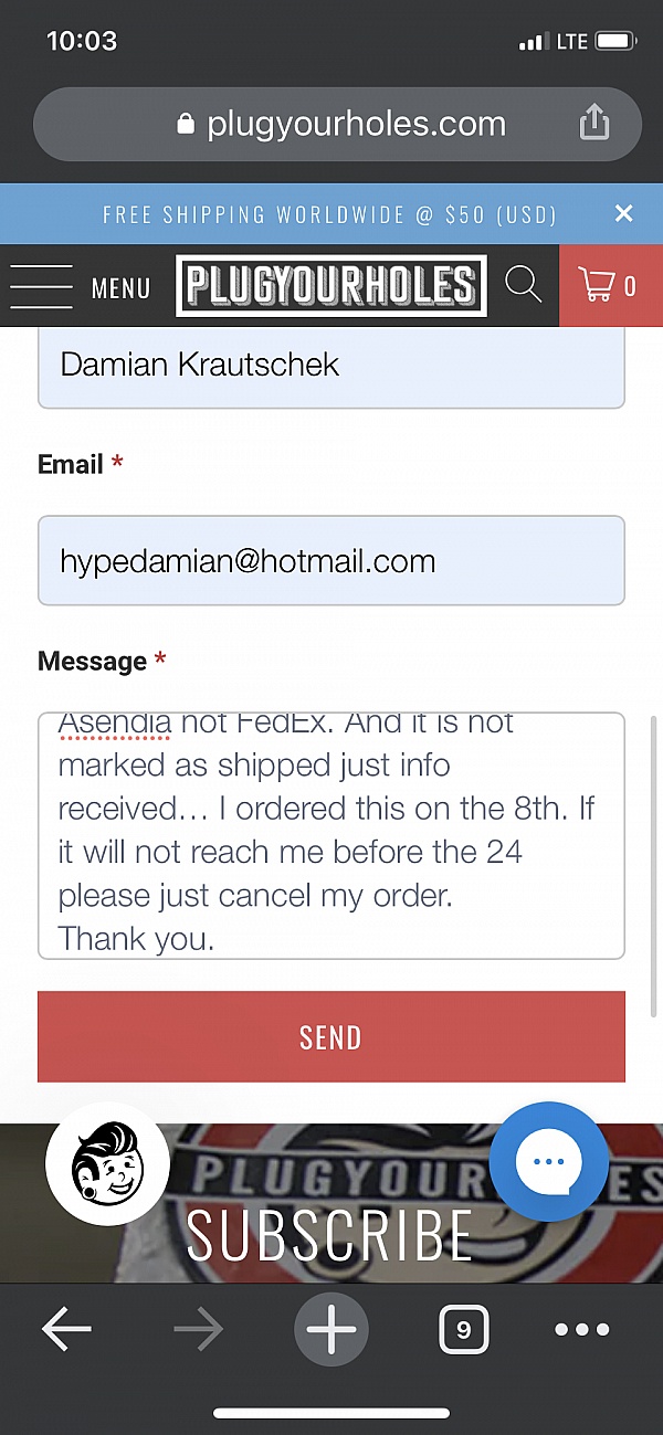 Plug Your Holes Reviews - 17 Reviews of Plugyourholes.com | Sitejabber