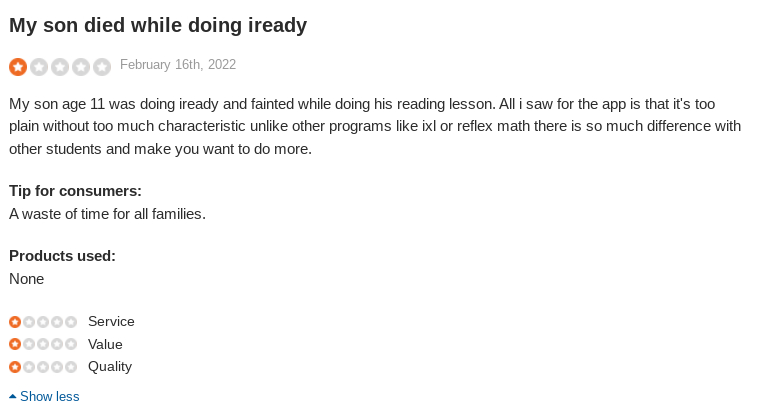 I-Ready Reviews - 493 Reviews of Login.i-ready.com | Sitejabber