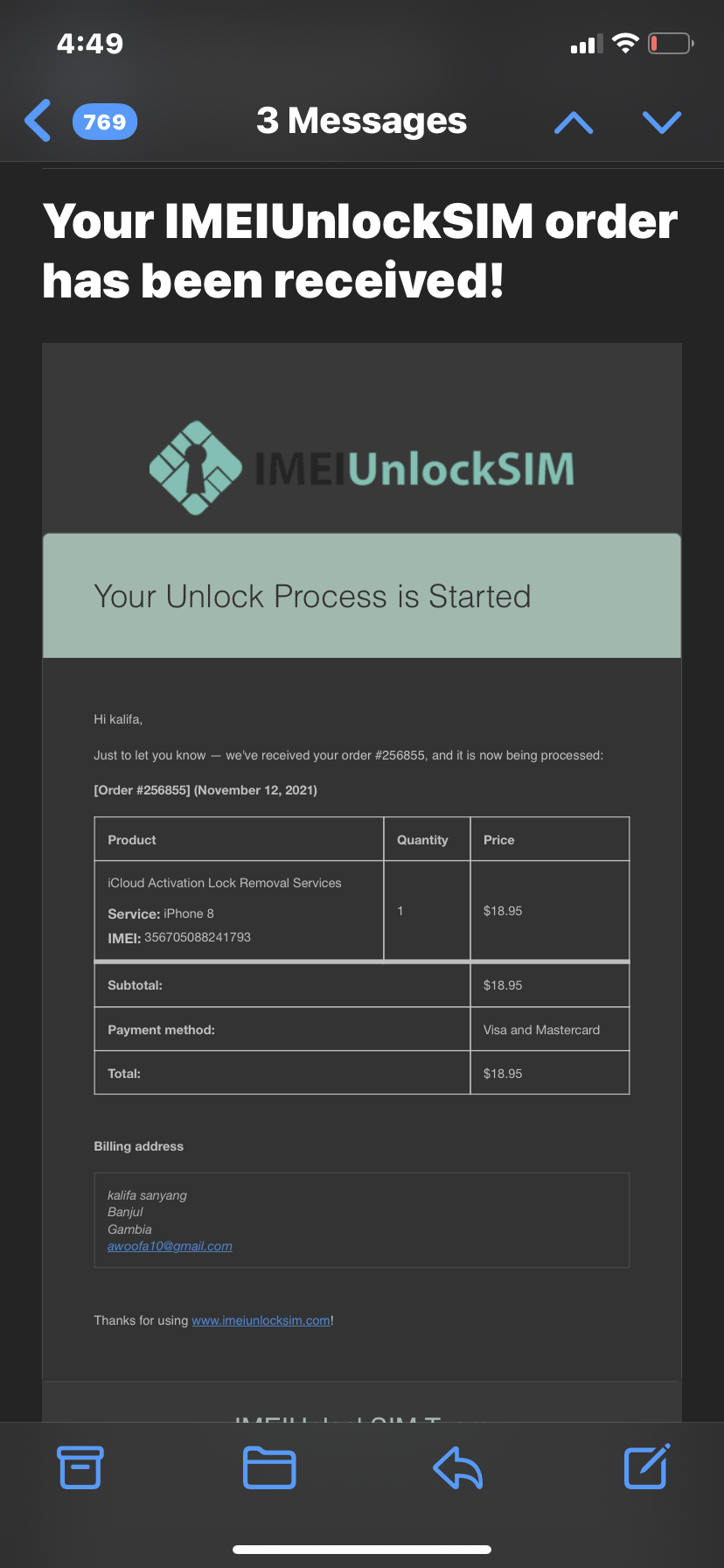 IMEI Unlock sim Reviews - 44 Reviews of Imeiunlocksim.com | Sitejabber