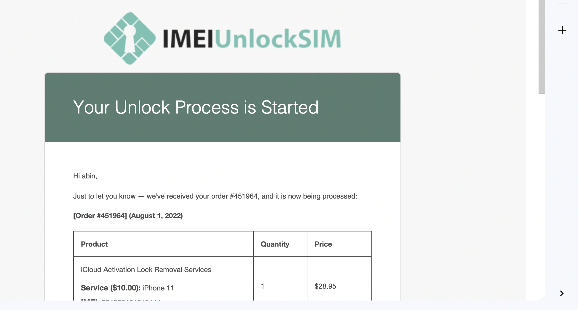 IMEI Unlock sim Reviews - 121 Reviews of Imeiunlocksim.com | Sitejabber