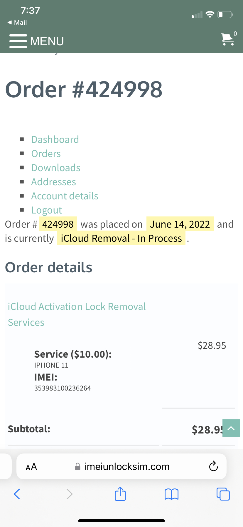 IMEI Unlock sim Reviews - 44 Reviews of Imeiunlocksim.com | Sitejabber