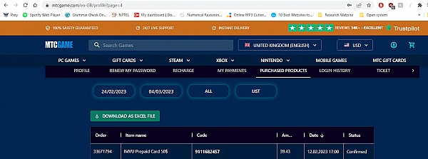 MTC Game Reviews - 325 Reviews of Mtcgame.com | Sitejabber