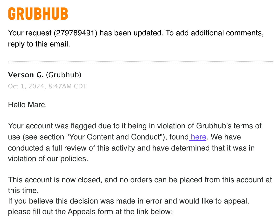 Grubhub Reviews - 4,551 Reviews of Grubhub.com | Sitejabber