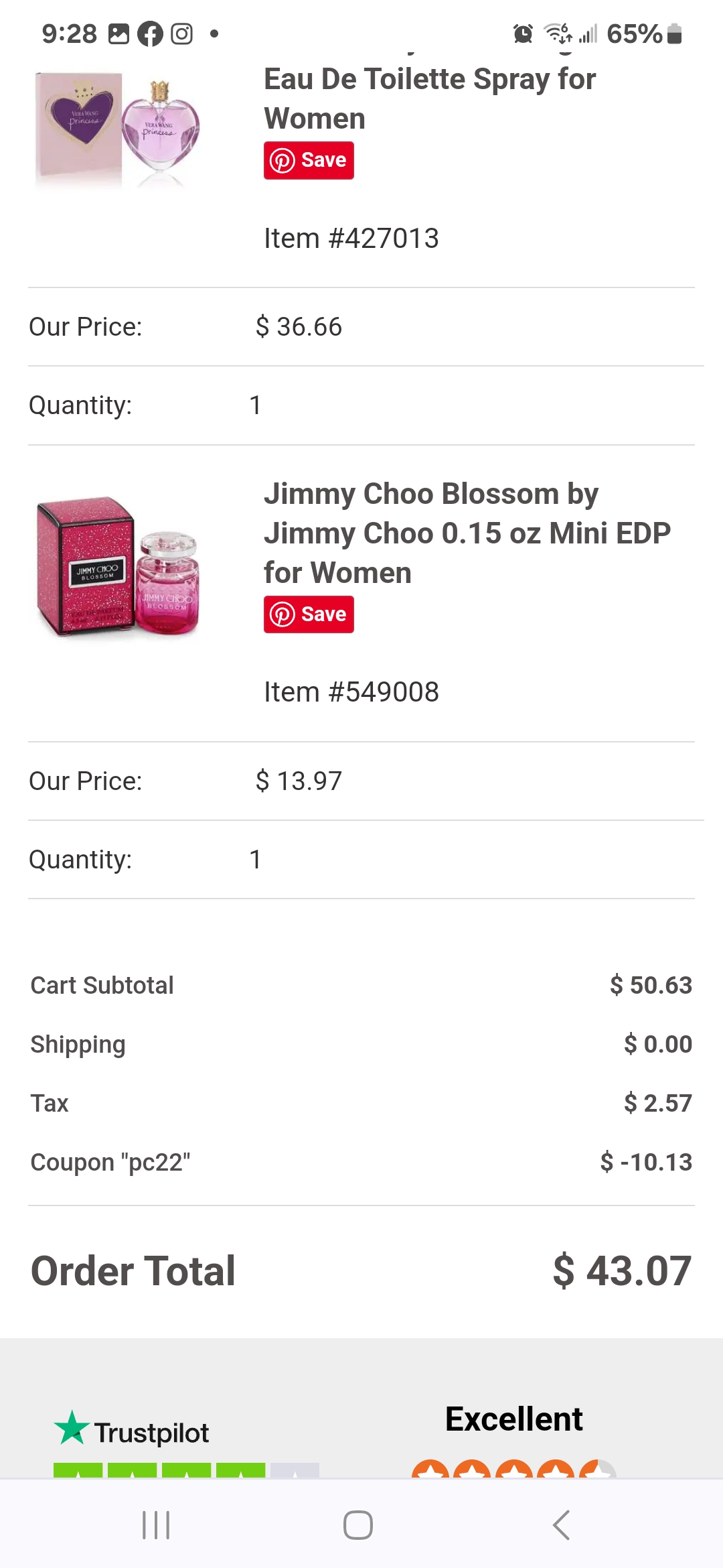 Perfume.com Reviews - 8,299 Reviews of Perfume.com | Sitejabber