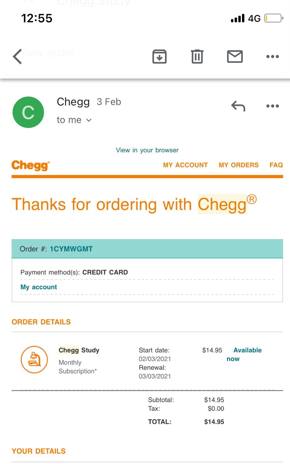 Chegg Reviews - 453 Reviews of Chegg.com | Sitejabber