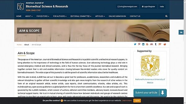 Biomedical Science And Research Journals Reviews - 7 Reviews of ...