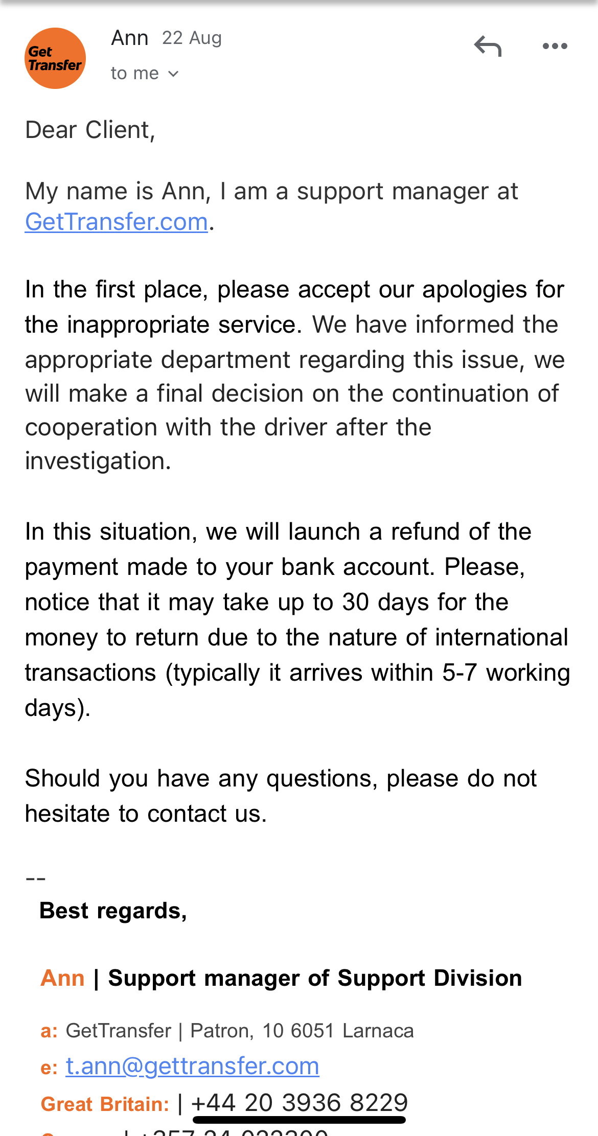 Gettransfer Reviews - 425 Reviews of Gettransfer.com | Sitejabber