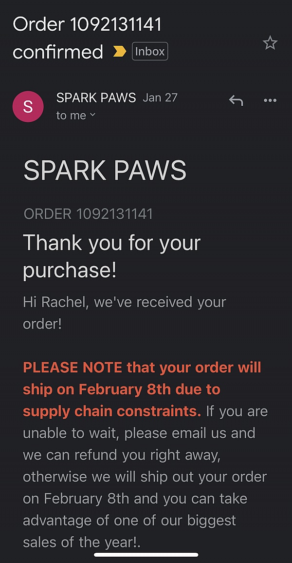 Sparkpaws Reviews - 64 Reviews of Sparkpaws.com | Sitejabber