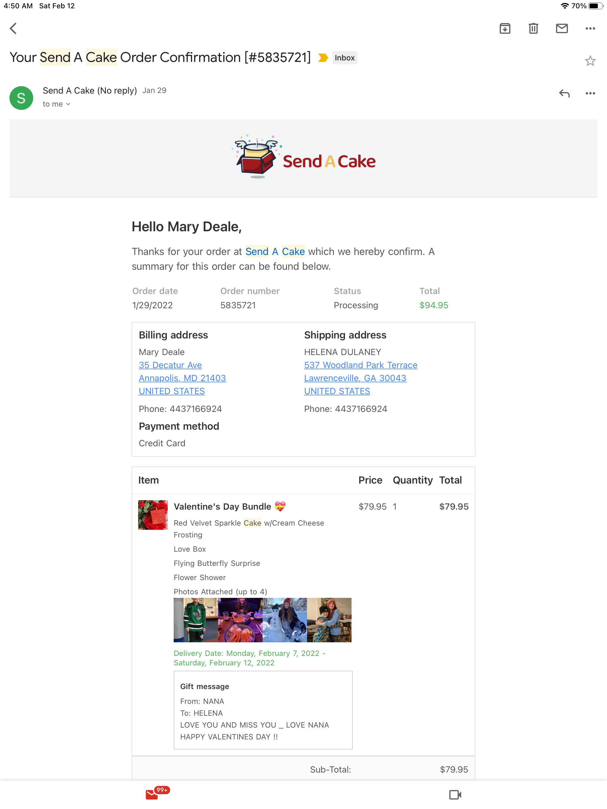 Send A Cake Reviews - 26 Reviews of Sendacake.com | Sitejabber