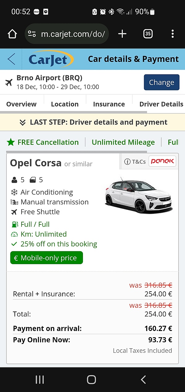 Carjet Reviews - 221 Reviews of Carjet.com | Sitejabber