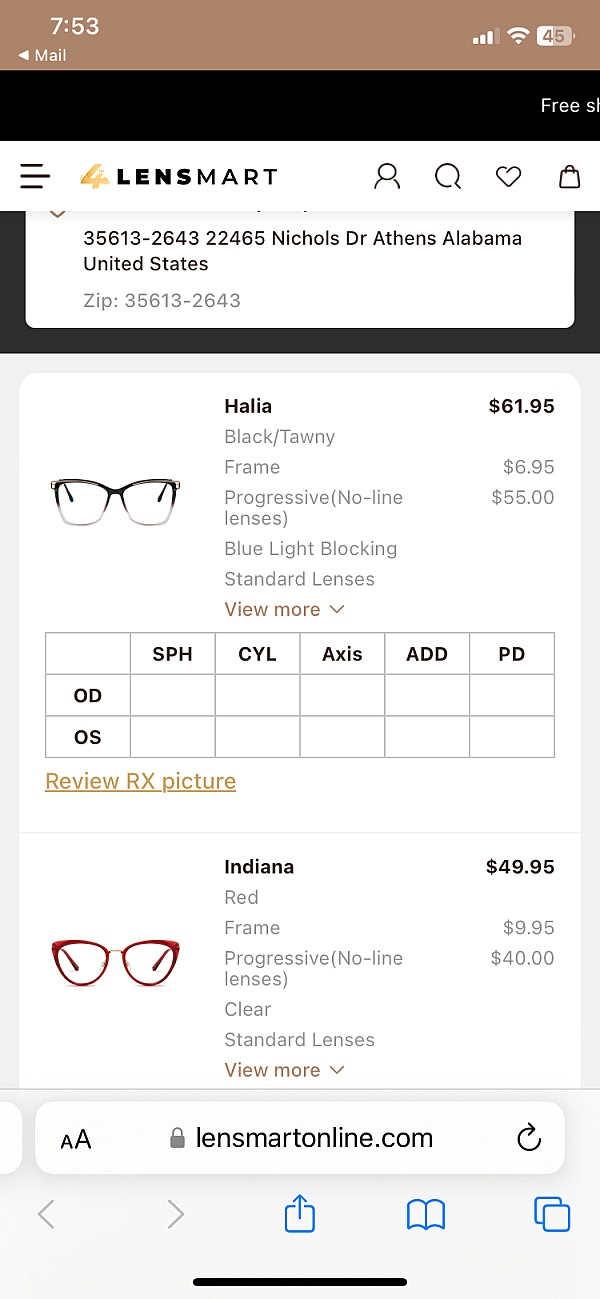 Lensmart Reviews - 68 Reviews of Lensmartonline.com | Sitejabber