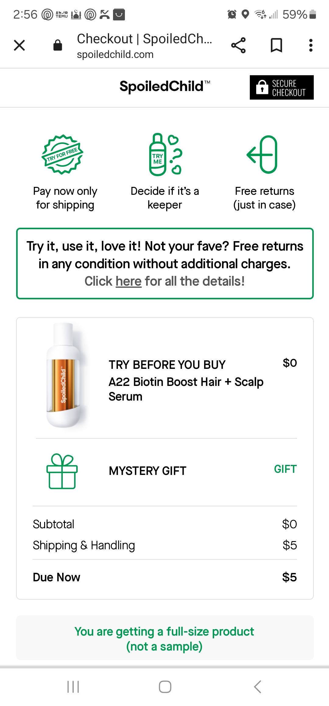 SpoiledChild Reviews - 484 Reviews of Spoiledchild.com | Sitejabber