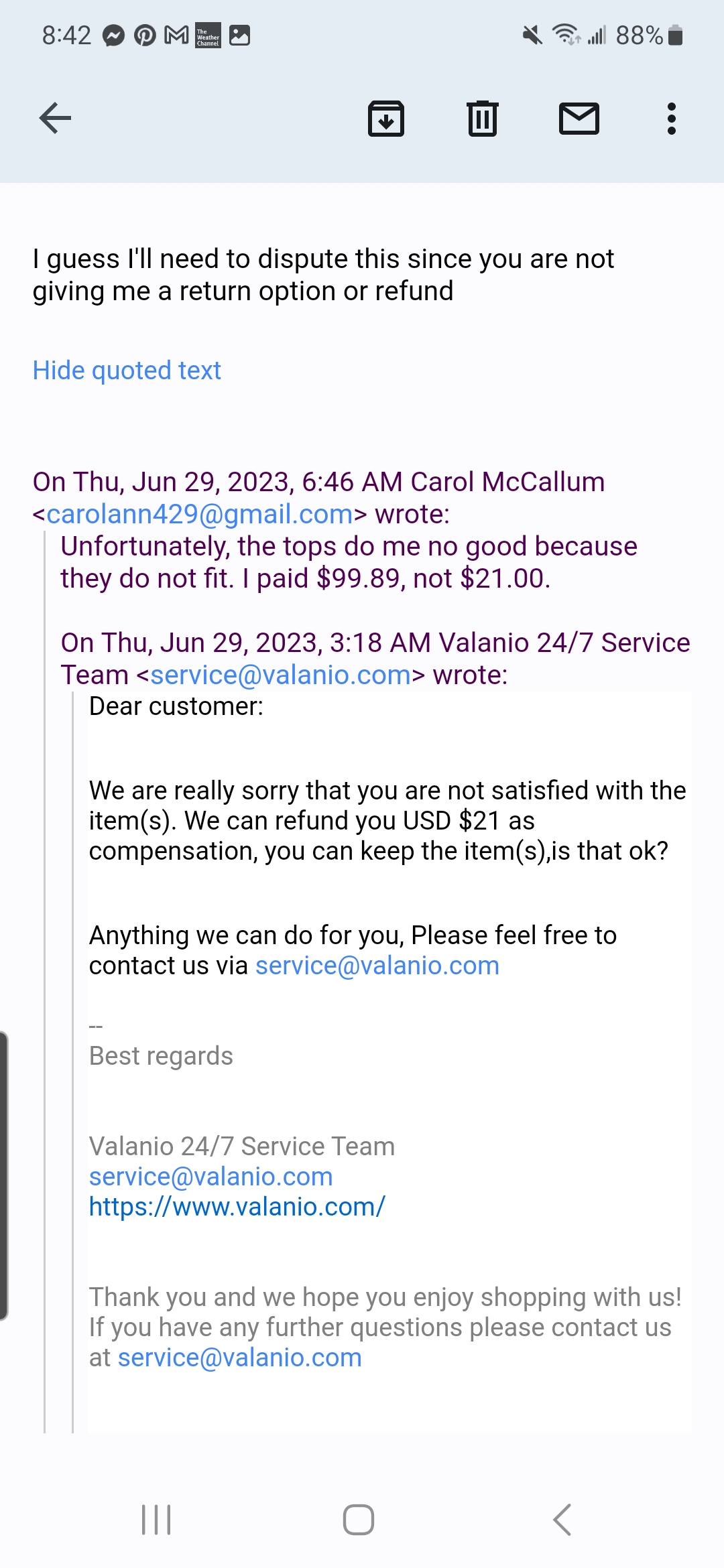 Valanio Reviews - 92 Reviews of Valanio.com | Sitejabber