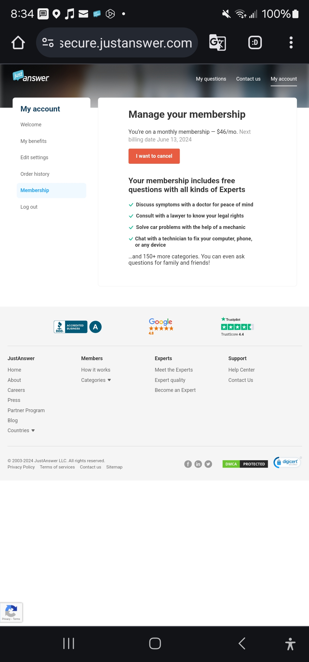 JustAnswer Reviews - 7,438 Reviews of Justanswer.com | Sitejabber