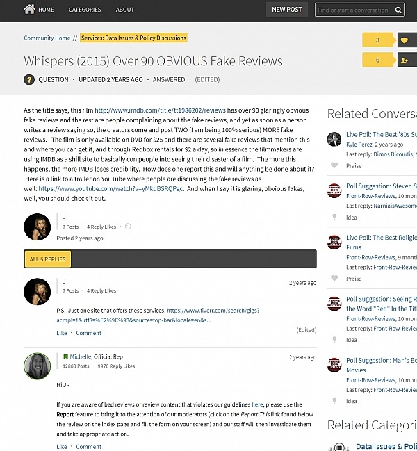 IMDb Reviews - 142 Reviews of Imdb.com | Sitejabber