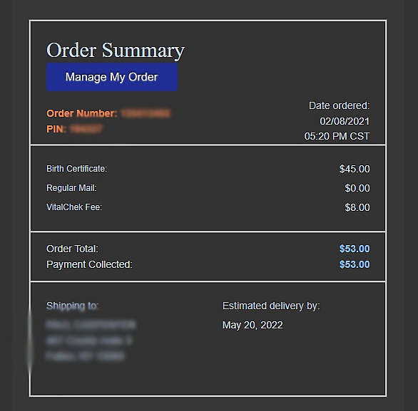 VitalChek Reviews - 245 Reviews of Vitalchek.com | Sitejabber