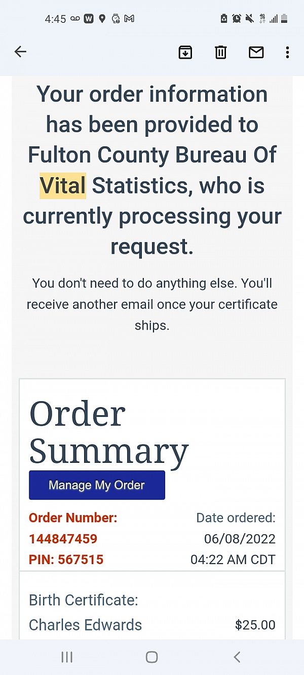 VitalChek Reviews - 212 Reviews of Vitalchek.com | Sitejabber