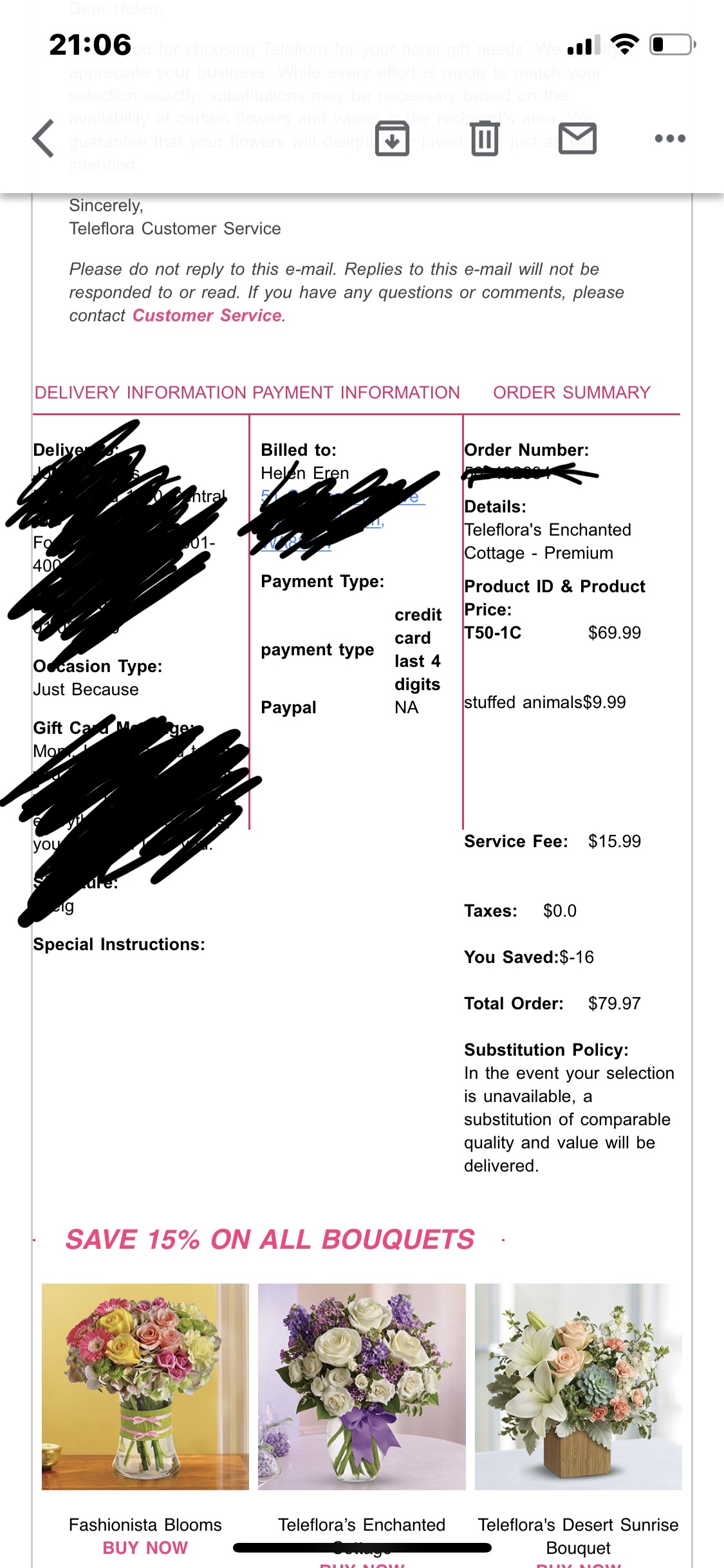 Teleflora Reviews - 621 Reviews of Teleflora.com | Sitejabber