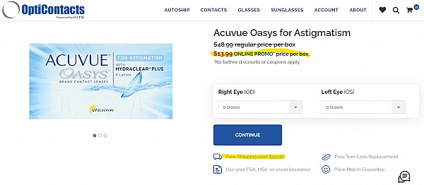 OptiContacts Reviews - 66,862 Reviews of Opticontacts.com | Sitejabber