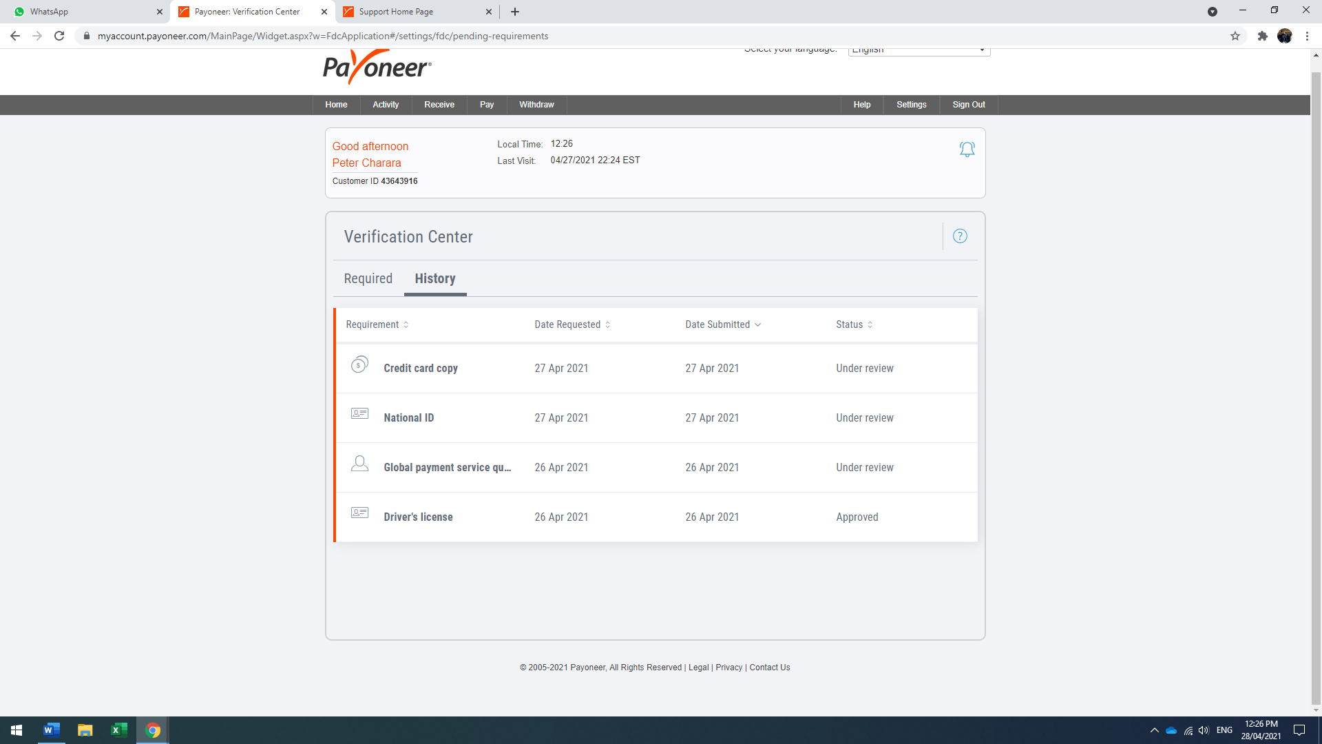 Payoneer Reviews - 7,600 Reviews of Payoneer.com | Sitejabber