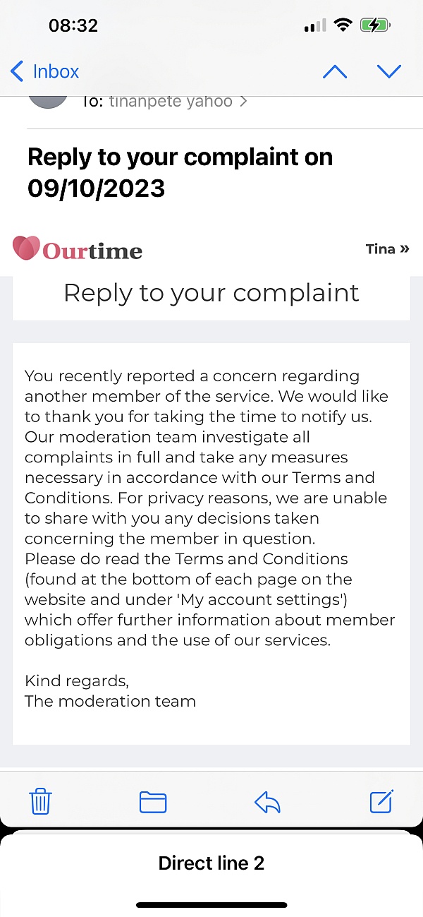 OurTime Reviews - 413 Reviews of Ourtime.com | Sitejabber